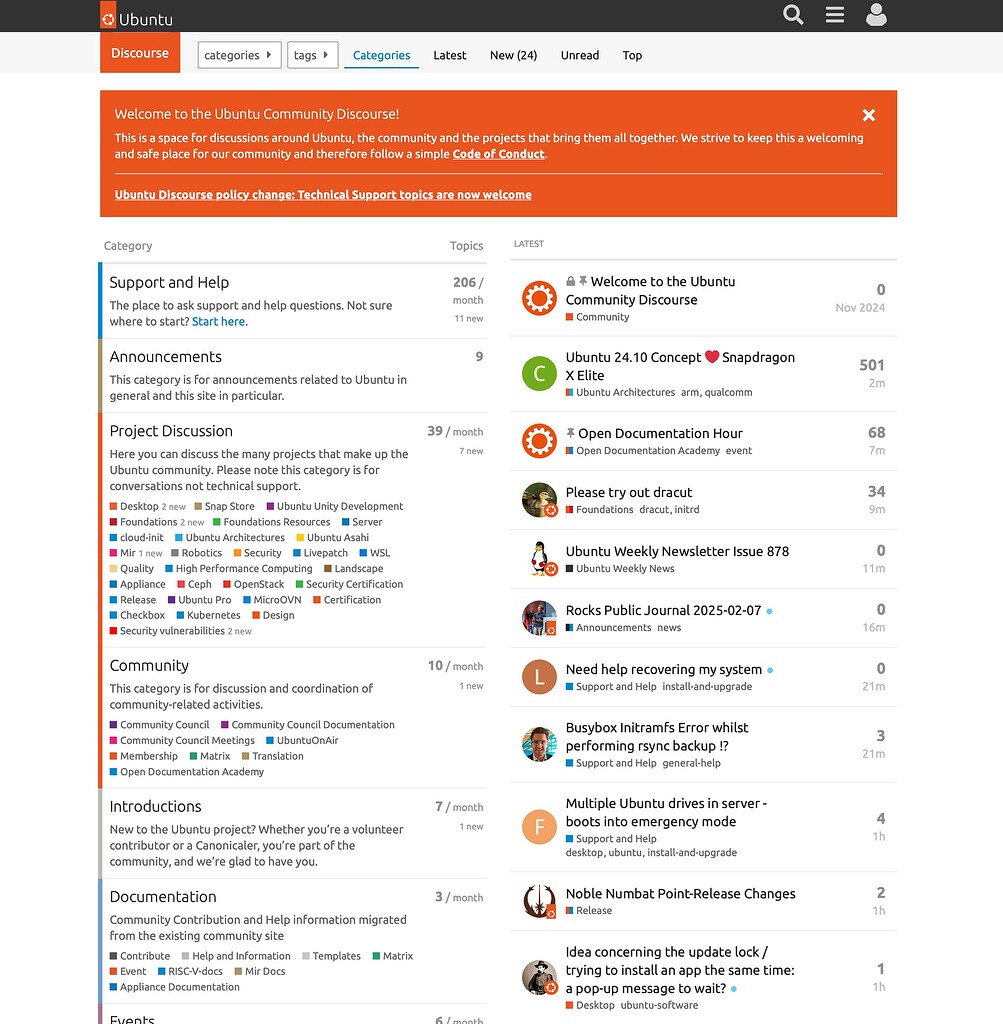 Ubuntu Community Hub - Discover - Discourse Discover