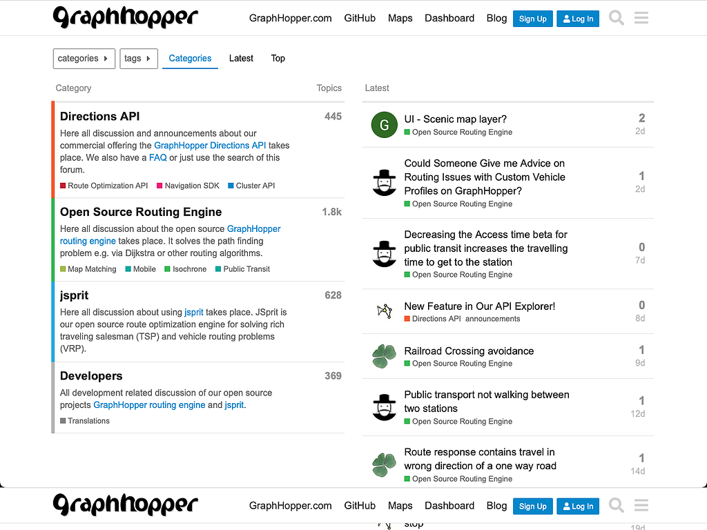 GraphHopper Forum - Discover - Discourse Discover