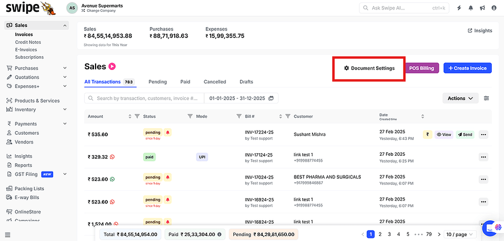 How to add Custom Notes & Terms for Export/Import Documents - General ...