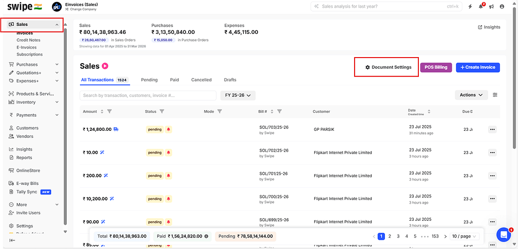 How to change Invoice document color? - General - Swipe