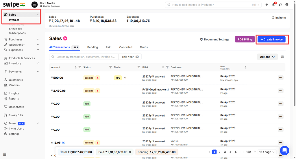 How to make invoice with TDS & TDS Under GST? - General - Swipe