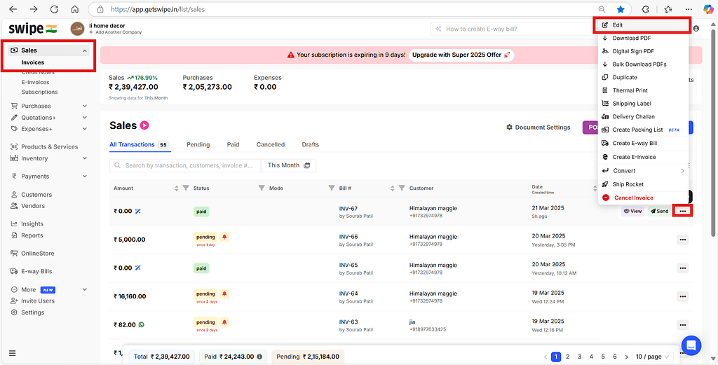 How to apply TCS on the net amount of the invoice? - TDS/TCS - Swipe