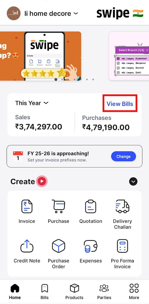 How to select the batches while creating the purchase return on android? - Android - Swipe