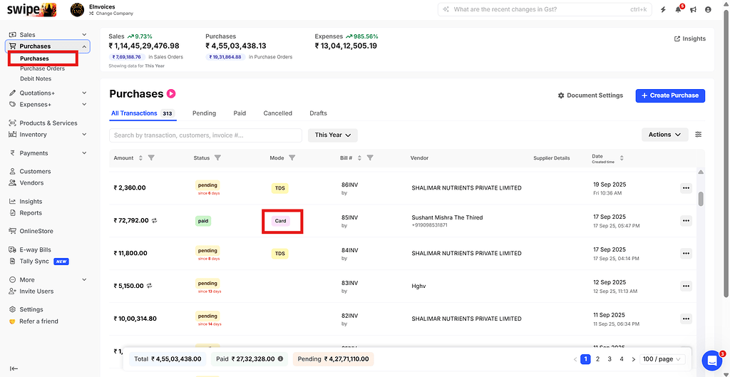 I Need help with Error Message: Amount Settled for the Purchase invoice is more than the total ...