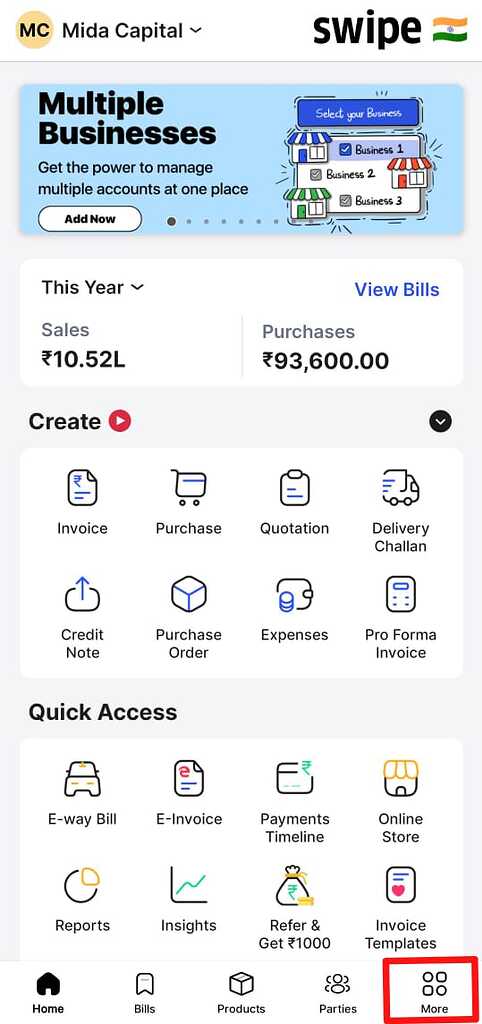 How to add Item custom field on mobile? - Android - Swipe