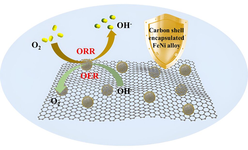 Chainmail catalysts: Carbon-encapsulated FeNi alloys for enhanced ...