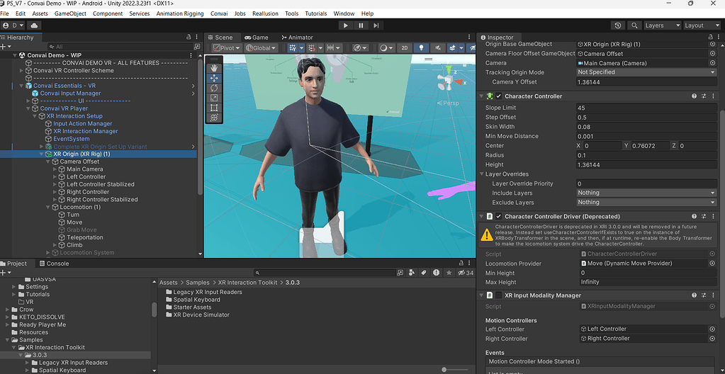 Convai NPC mic is disabled when switching OpenXR Unity plugin to 3.0.3 ...