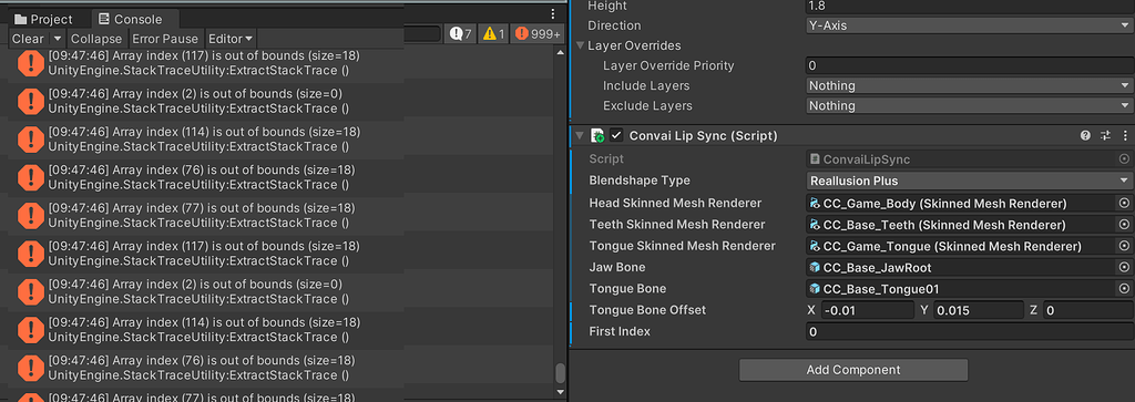 Problem LipSync CC4 Unity - Questions - Convai Developer Forum