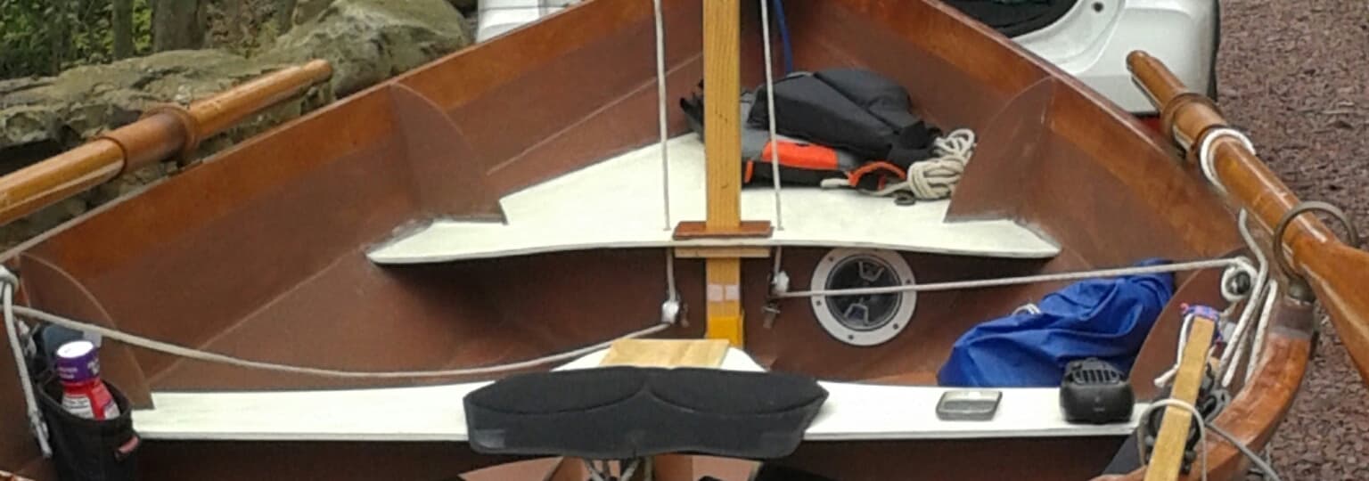 Skerry: running halyard & downhaul aft - Builder's Forum - Chesapeake ...