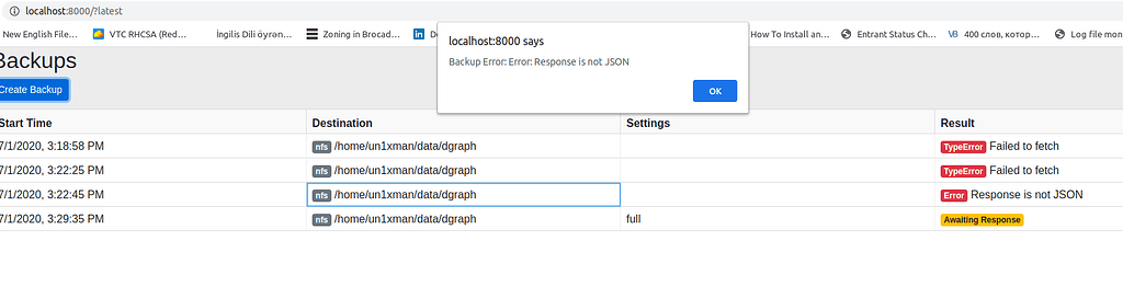 Kubernetes Dgraph Ha Cluster Backup Dgraph Discuss Dgraph