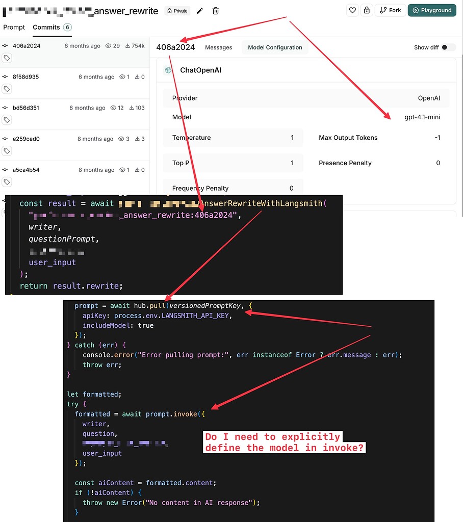 Tracing reports the model used is gpt-3.5-turbo when my prompt seems to be configured to utilize ...