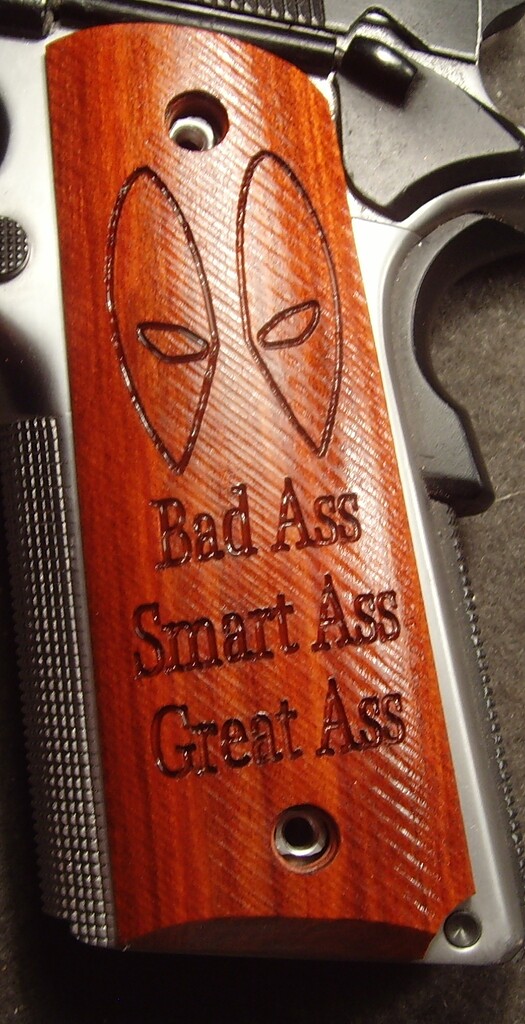 Custom engraved gun grips with my new x- carve - Projects - Inventables ...