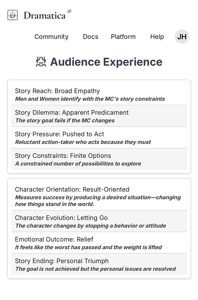 New in the Storyform: Audience Experience (8 lenses → clearer choices ...