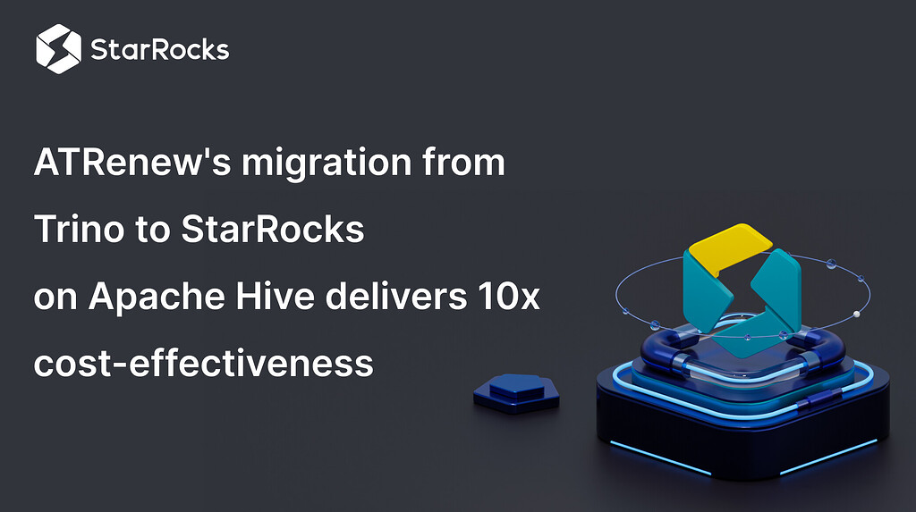 ATRenew's migration from Trino to StarRocks on Apache Hive delivers 10x cost-effectiveness ...