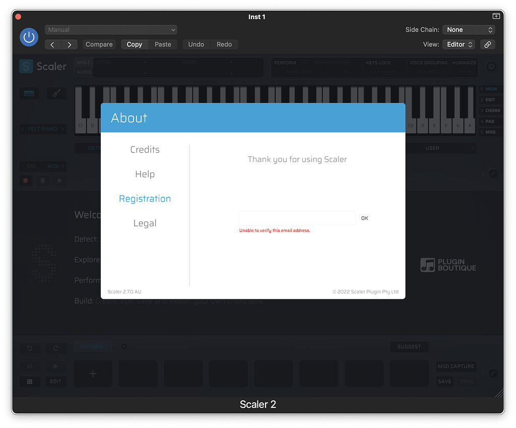 ERROR: Unable to verify email - please help - Scaler 2 Support - Scaler Music - Community Forum