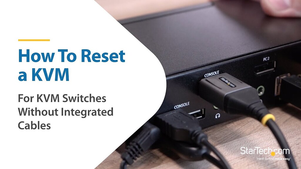 How Do I Reset A Kvm Switch If Video Or Usb Stops Working Correctly Racks Shelves Kvms 