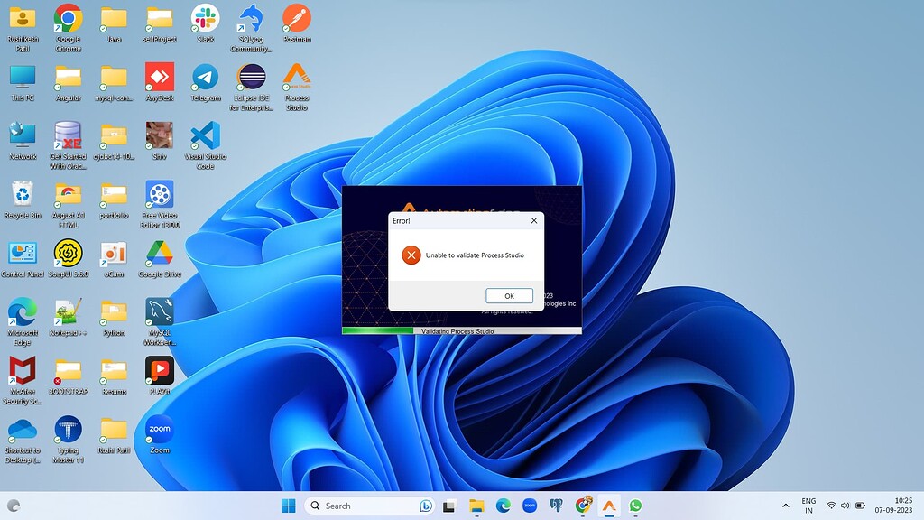Unable to start the Process Studio its not working - Process Studio ...