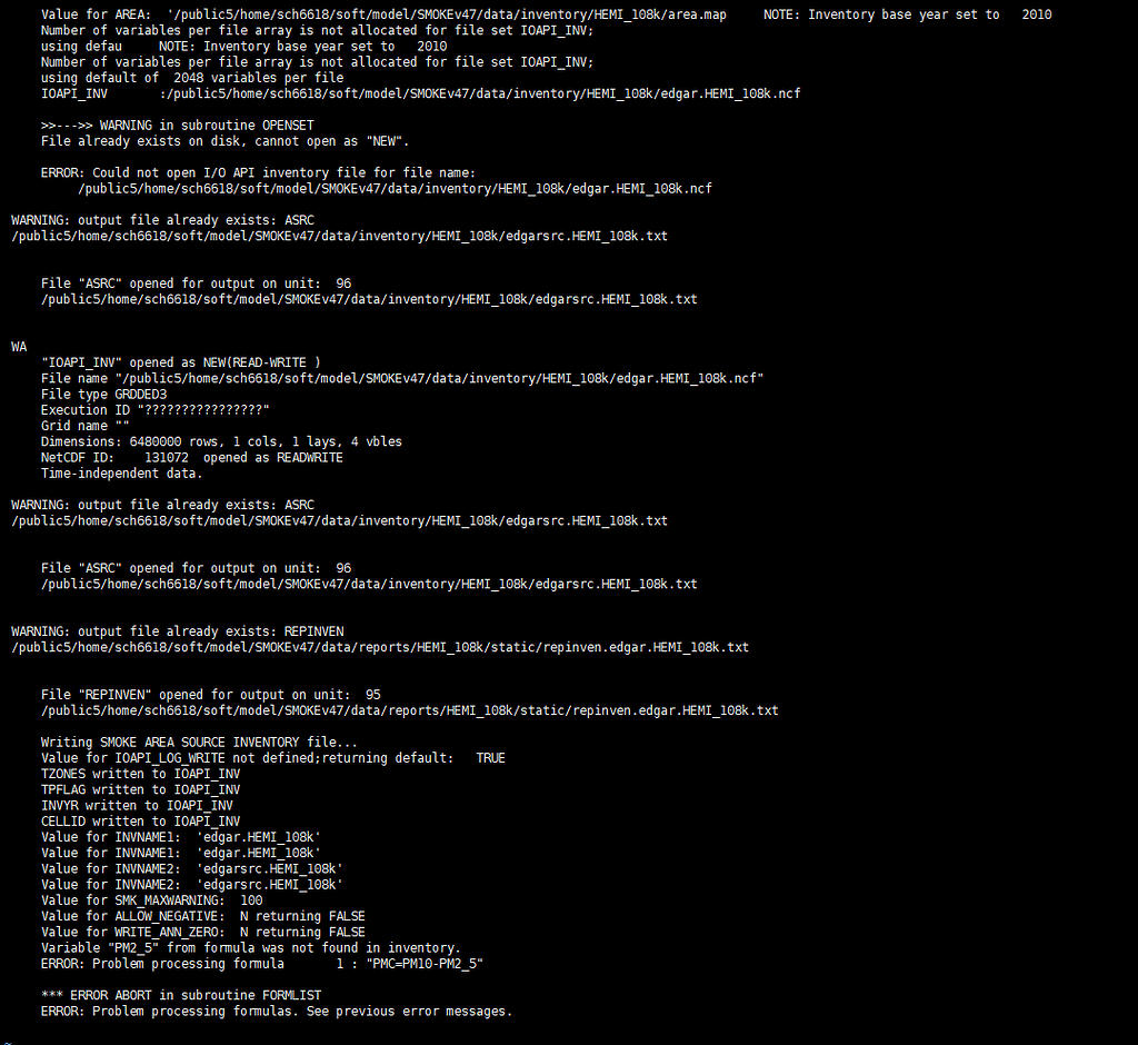 ERROR in smkinven when running smk_edgar_HEMI108k.csh with SMOKEv4.7 ...