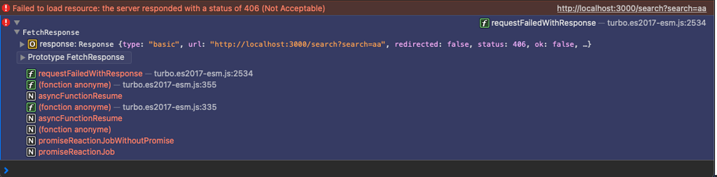 Wrong content type sent - Hotwire Discussion