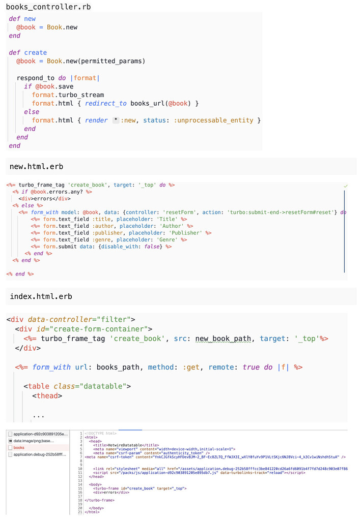 Turbo Rails 0 5 3 Form Validation Errors Hotwire Discussion