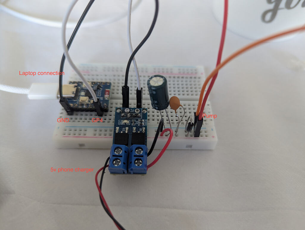 ESP32 crash when running pump via MOSFET module - Support - Core ...