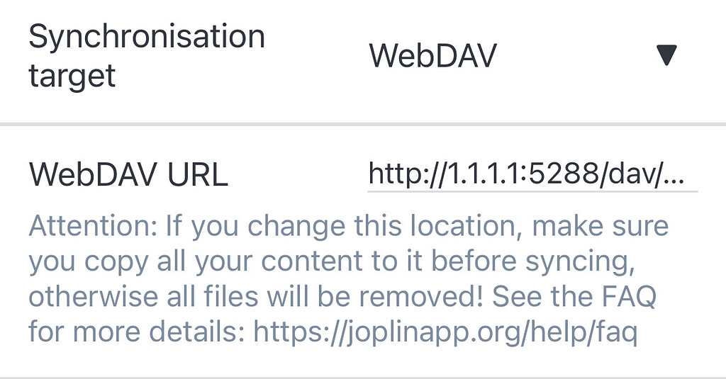 Webdav sync is broken on iOS17.5 - Support - Joplin Forum