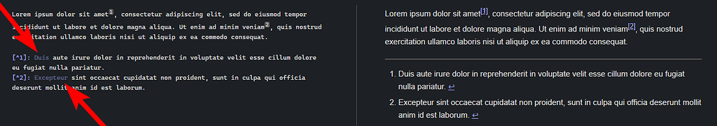 What's with this weird highlighting for footnotes in the markdown ...
