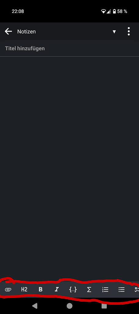 Android App - Toolbar - Timestamp disappeared - Support - Joplin Forum