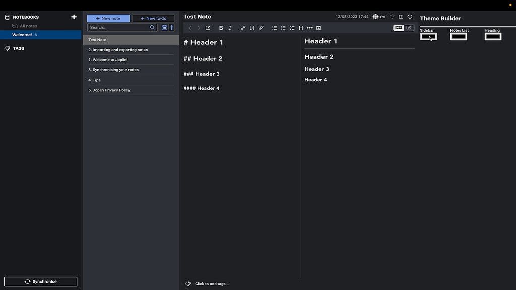 Share Your Thoughts: Joplin Theme Builder - Plugins - Joplin Forum