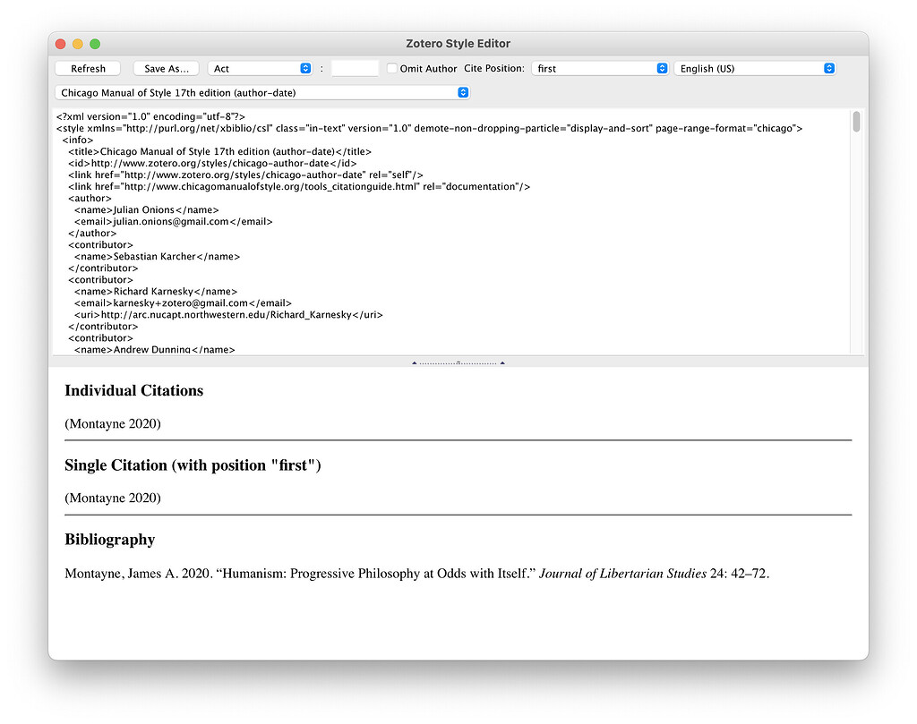 Unexpected space between volume and page number(s) when no issue is listed (Chicago style) - CSL ...