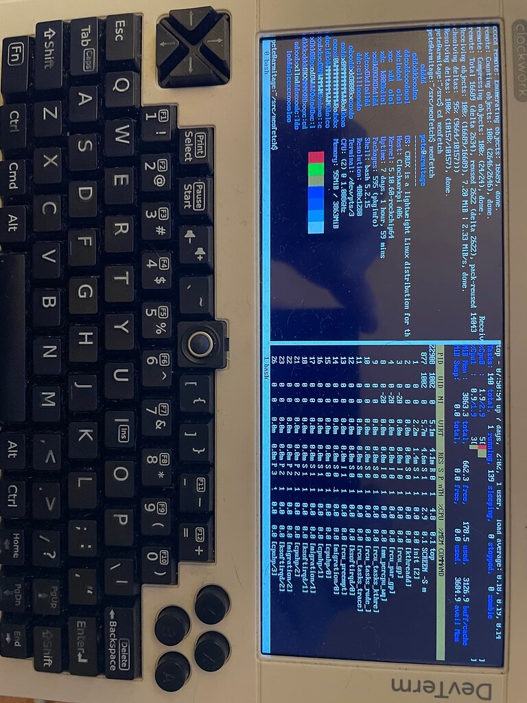 CRUX for DevTerm A06, dev notes - DevTerm - clockworkpi