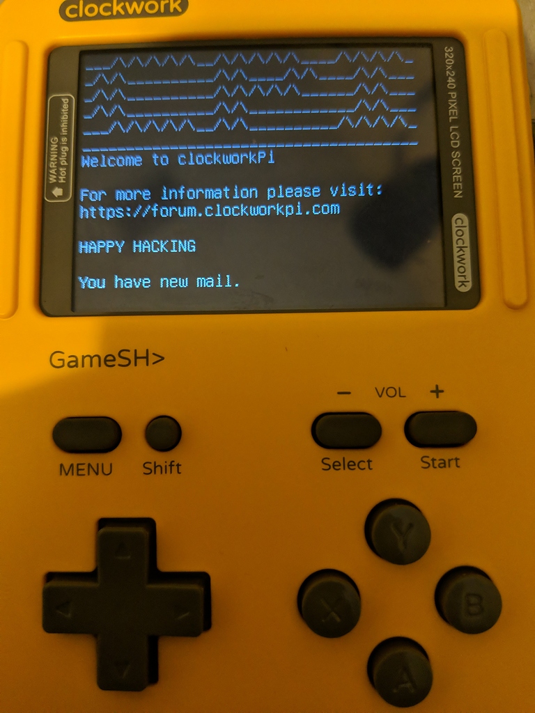 What did I do and how do I fix it? - GameShell - clockworkpi