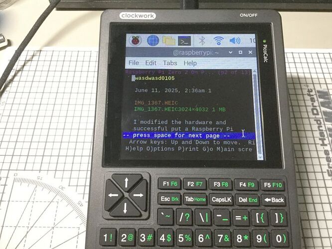 Raspberry Pi Zero 2 On PicoCalc - PicoCalc - clockworkpi