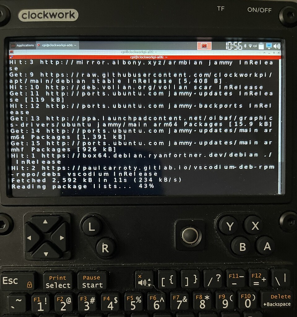 A06 Terminal looks whack - uConsole - clockworkpi