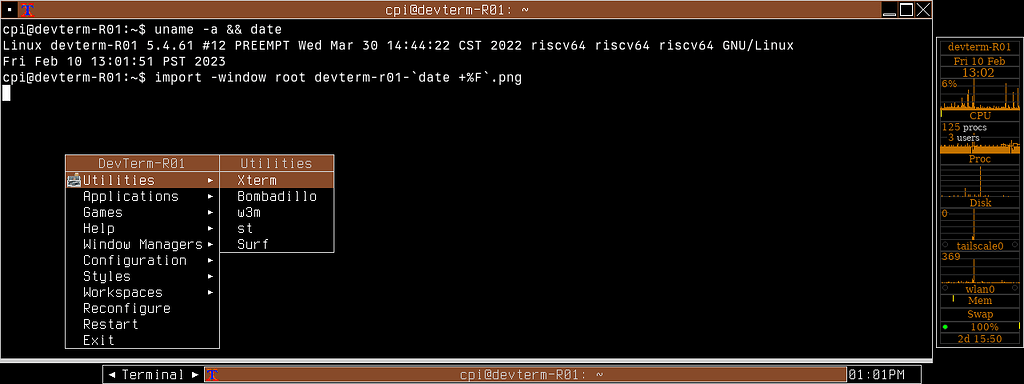 DevTerm Fluxbox Theme - DevTerm - clockworkpi