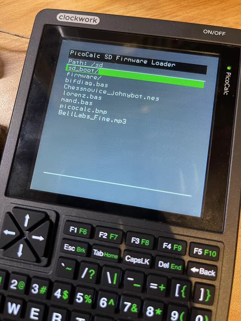 I made an App that dynamically load firmware from SD Card - PicoCalc - clockworkpi