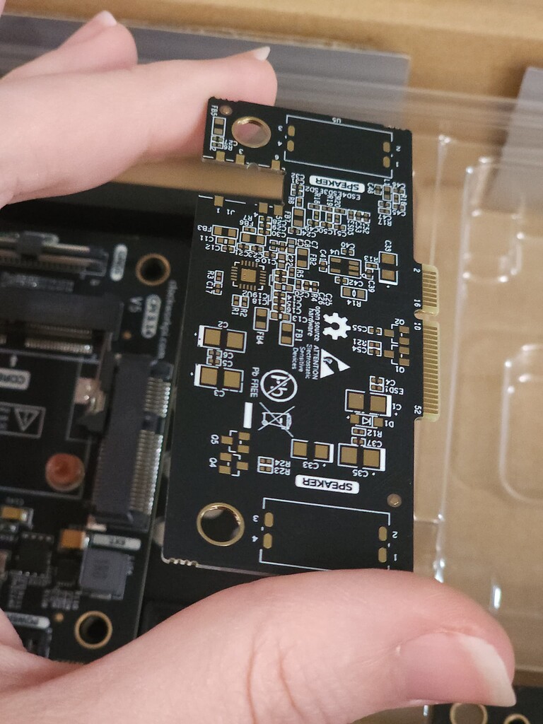 Unpopulated PCB delivered with uConsole - Customer Services - clockworkpi