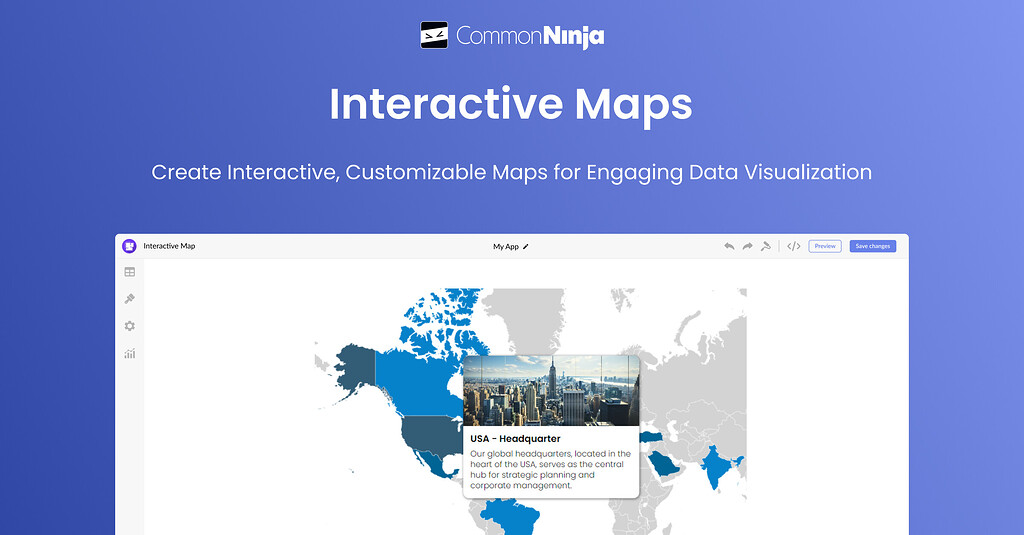 New App: Interactive Maps - 📣 Announcements - Common Ninja