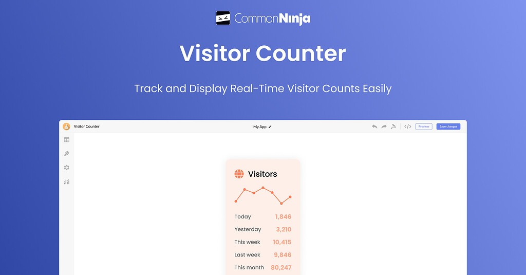 New App: Visitor Counter - 📣 Announcements - Common Ninja