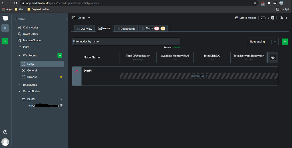 "Unreachable, the node is not connected to Netdata Cloud" - Help - Netdata Community Forums