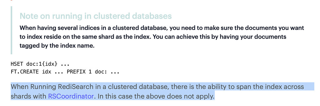 Anything to do to get RediSearch to search across clusters? - RediSearch - Redis Community Forum