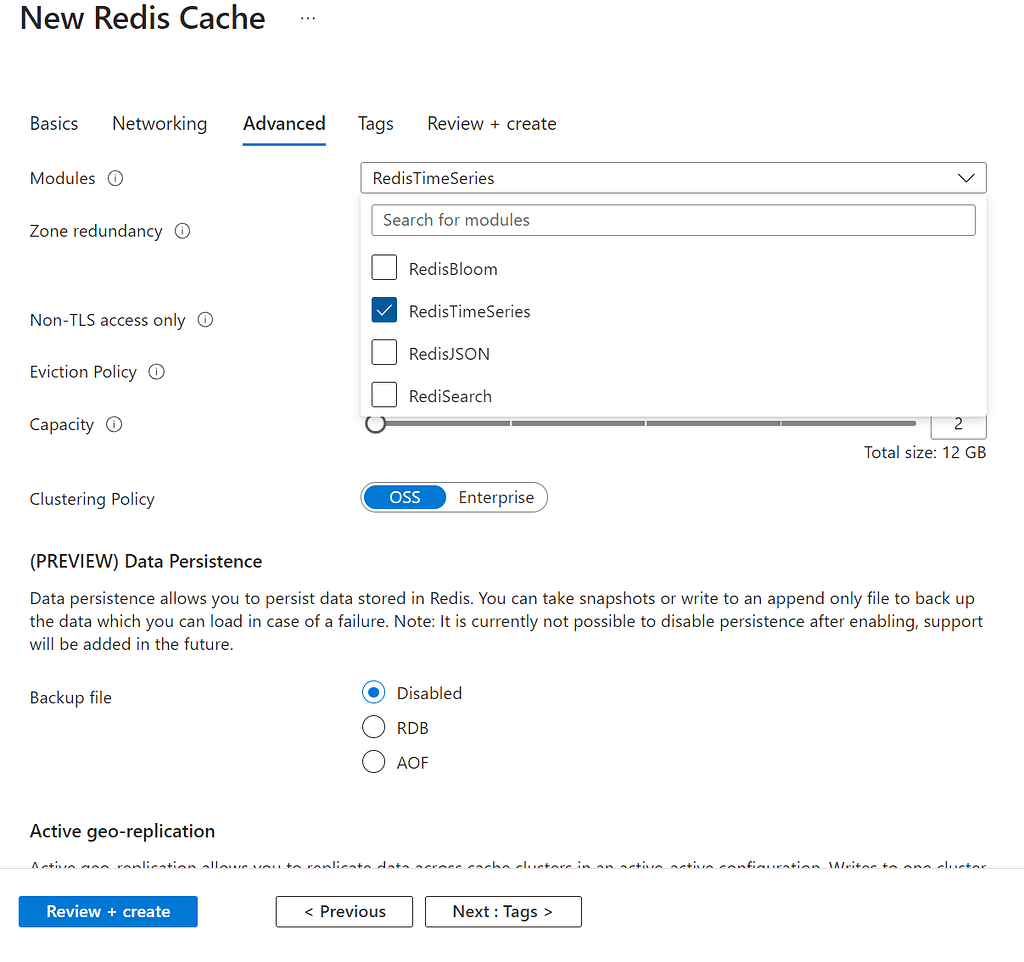 Azure Redis Enterprise E10 reports: ERR TSDB: the key does not exist - RedisTimeSeries - Redis ...