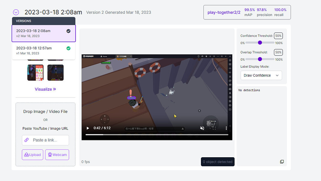 Unable to detect and framed the objects when using video clip - 🤝 Community Help - Roboflow