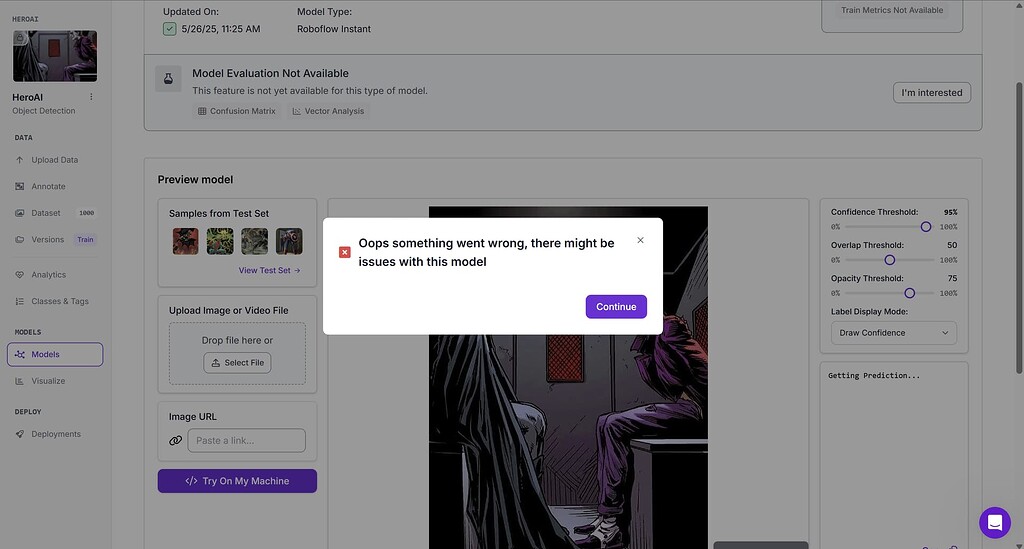 Issues with inference with all models - 🤝 Community Help - Roboflow