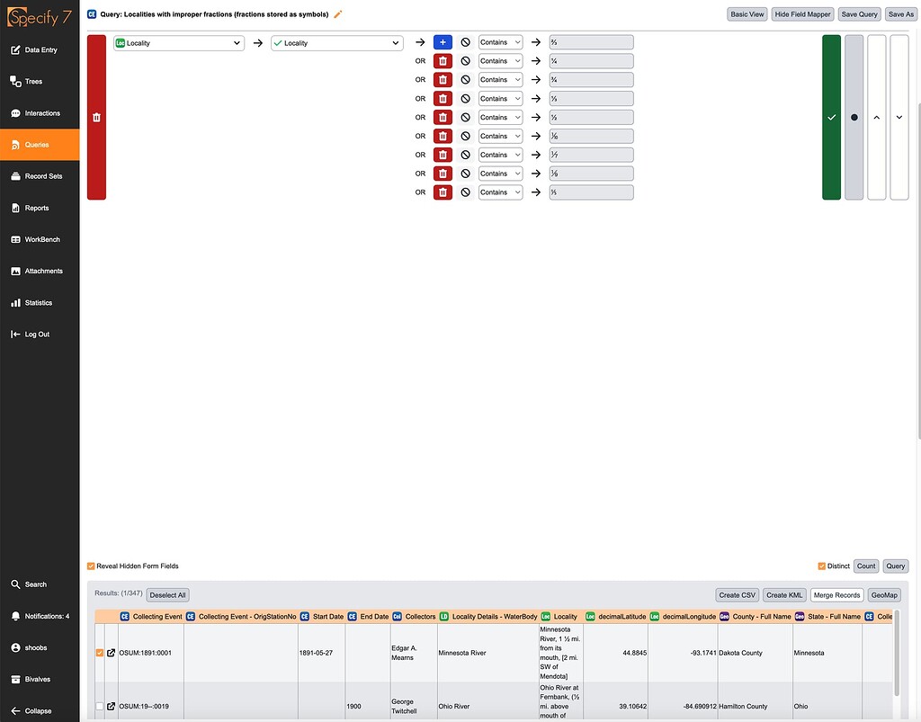 Bug: Unicode vulgar fractions do not export properly in .csv - Get Help - Specify Community Forum