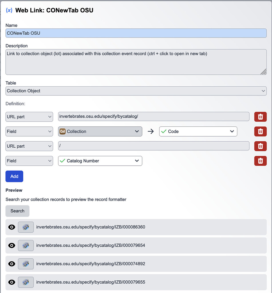 Web Link Field has new unexplained behavior - Get Help - Specify Community Forum