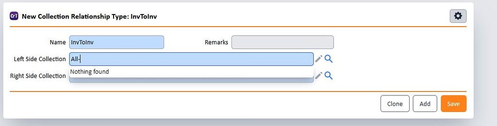 Problem creating a new Collection Relationship Type - Get Help - Specify Community Forum