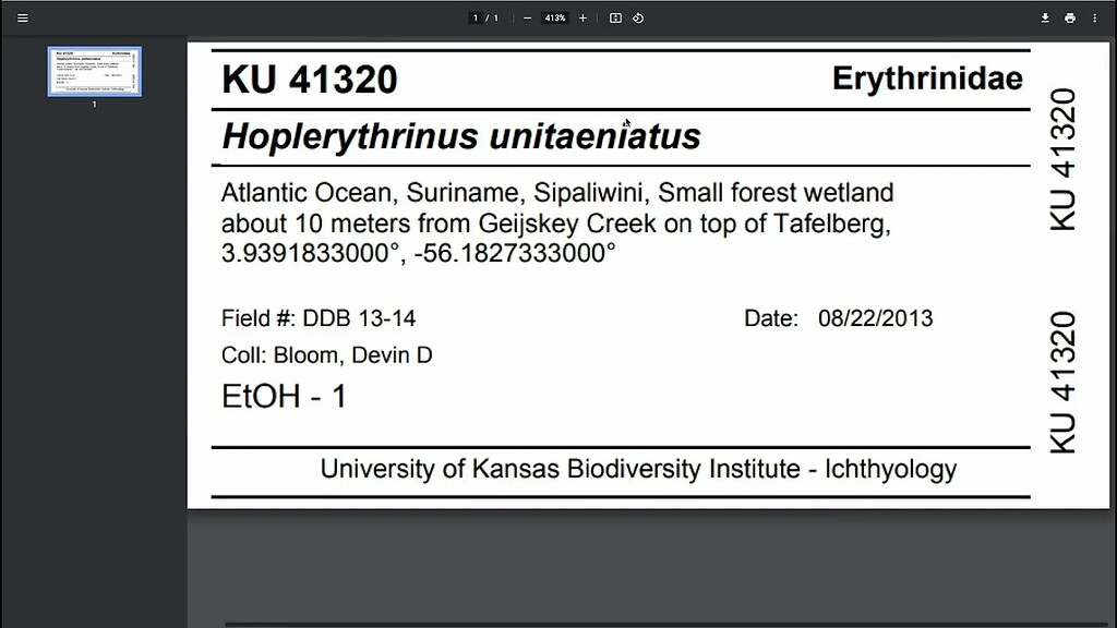 Specify 7 Introduction & Demo Database - Documentation - Specify ...