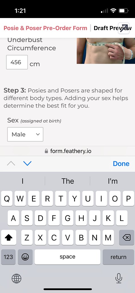 On mobile, Form Validation Error doesn't show if the required field is not visible on the screen ...