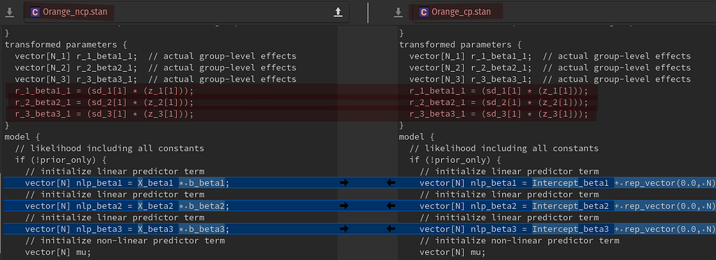 Understanding reparameterization of nonlinear hierarchical models with brms - brms - The Stan Forums